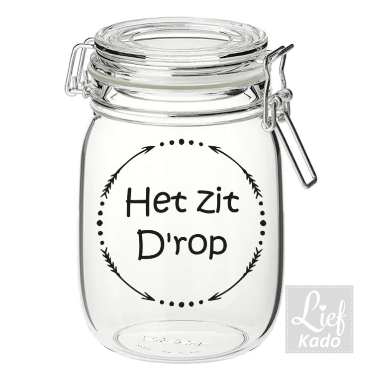 Snoeppot - Het zit D'rop - Lief Kado